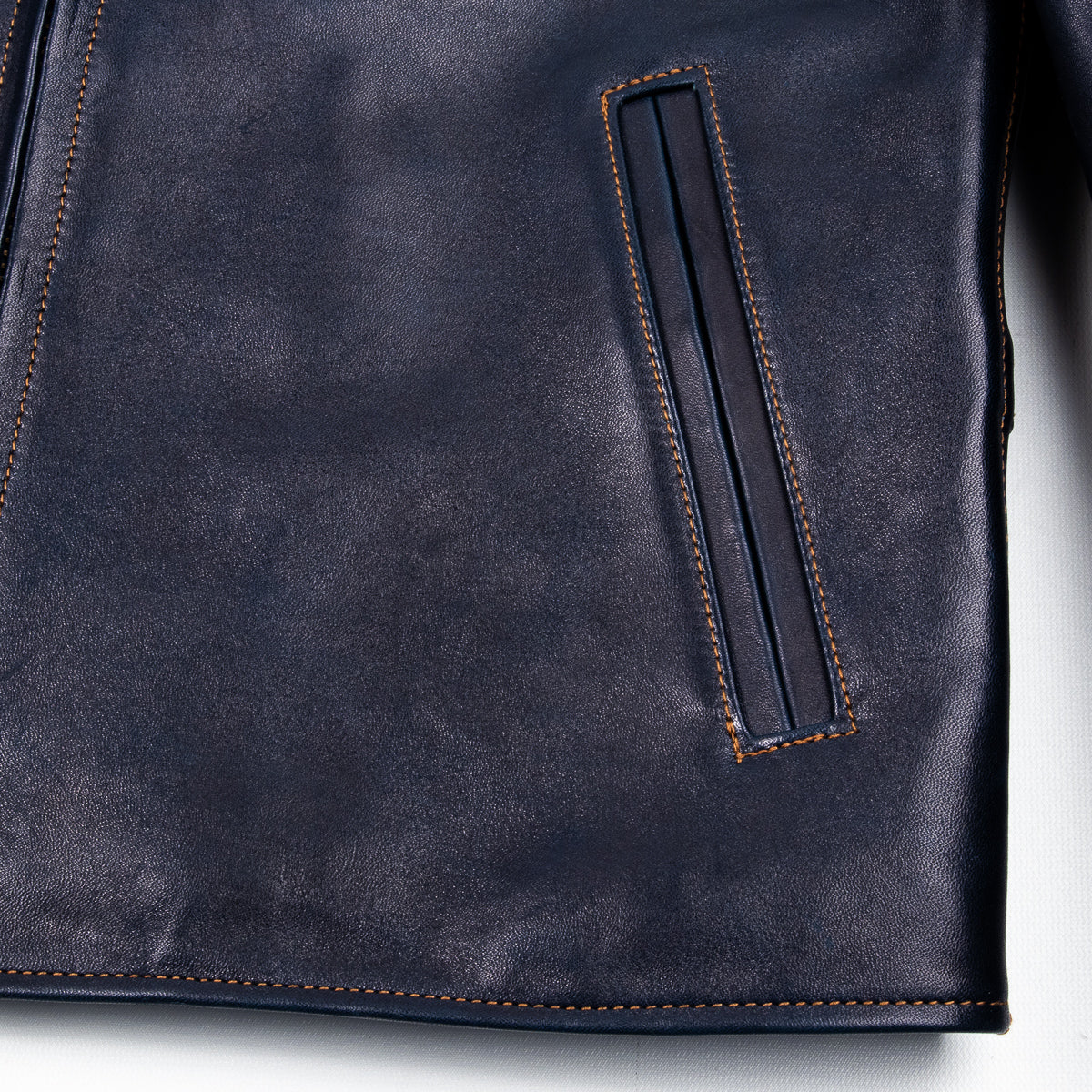 Y'2 Leather Indigo Dyed Horsehide Single Riders Jacket (IR-42 ...