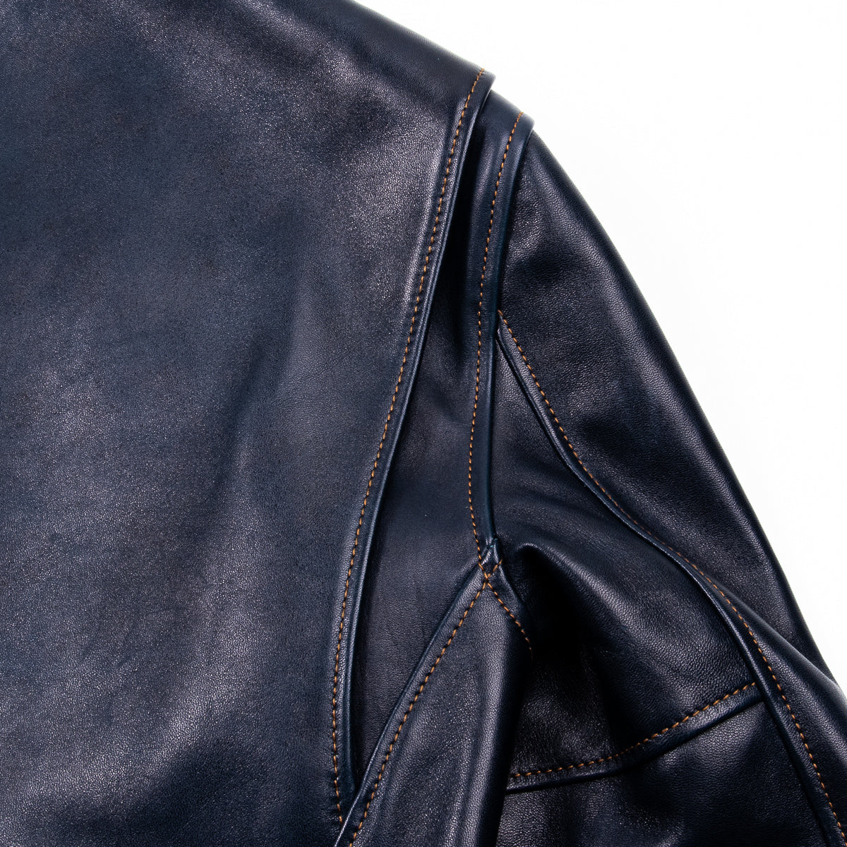 Y'2 Leather Indigo Dyed Horsehide Single Riders Jacket (IR-42 ...