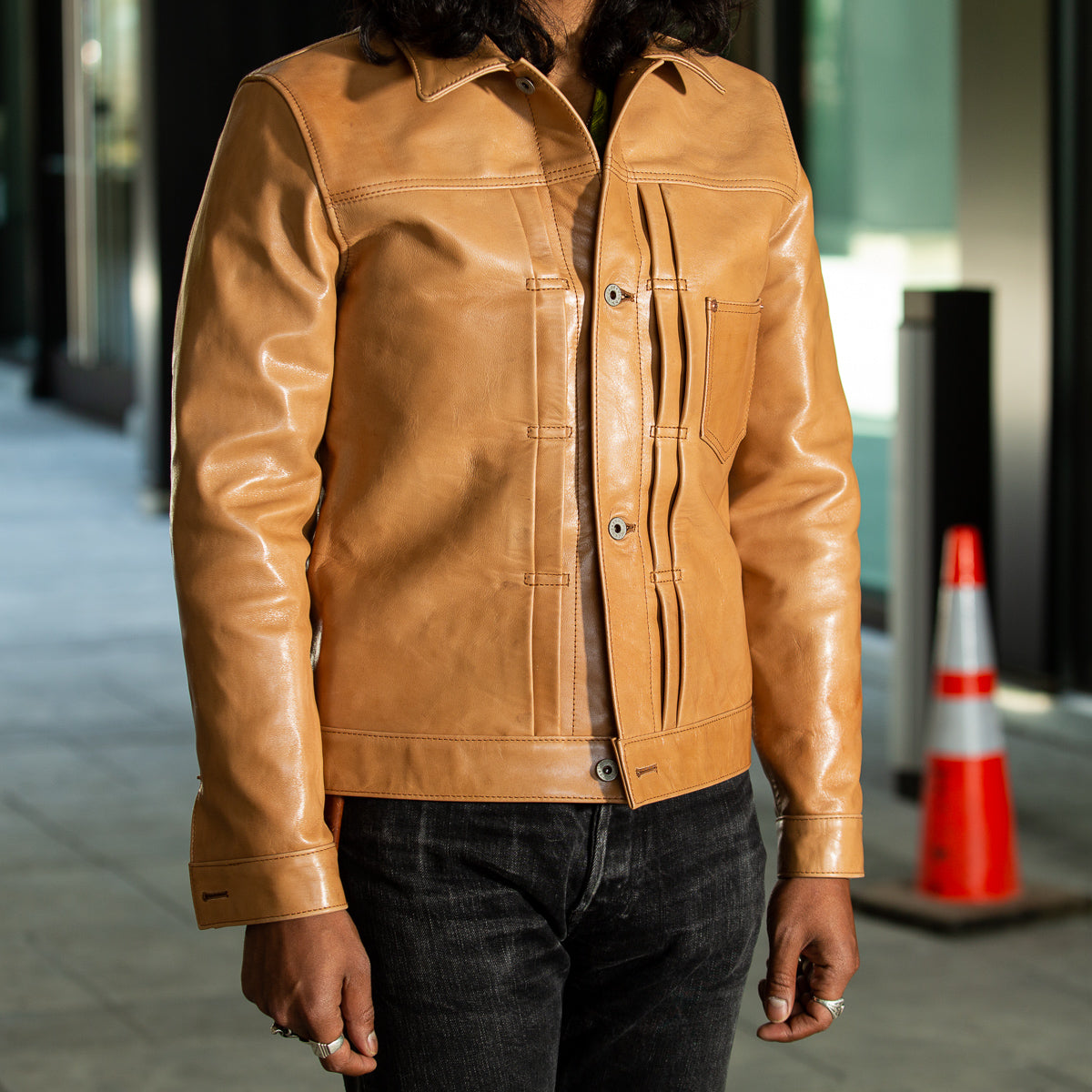 Y'2 Leather Kakishibu Persimmon Tanned Horsehide Type Jacket – Standard & Strange