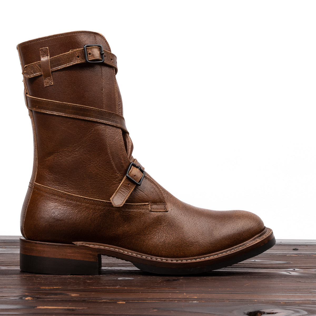 Tanker Boots - Havana Burnished Roughout – Standard & Strange