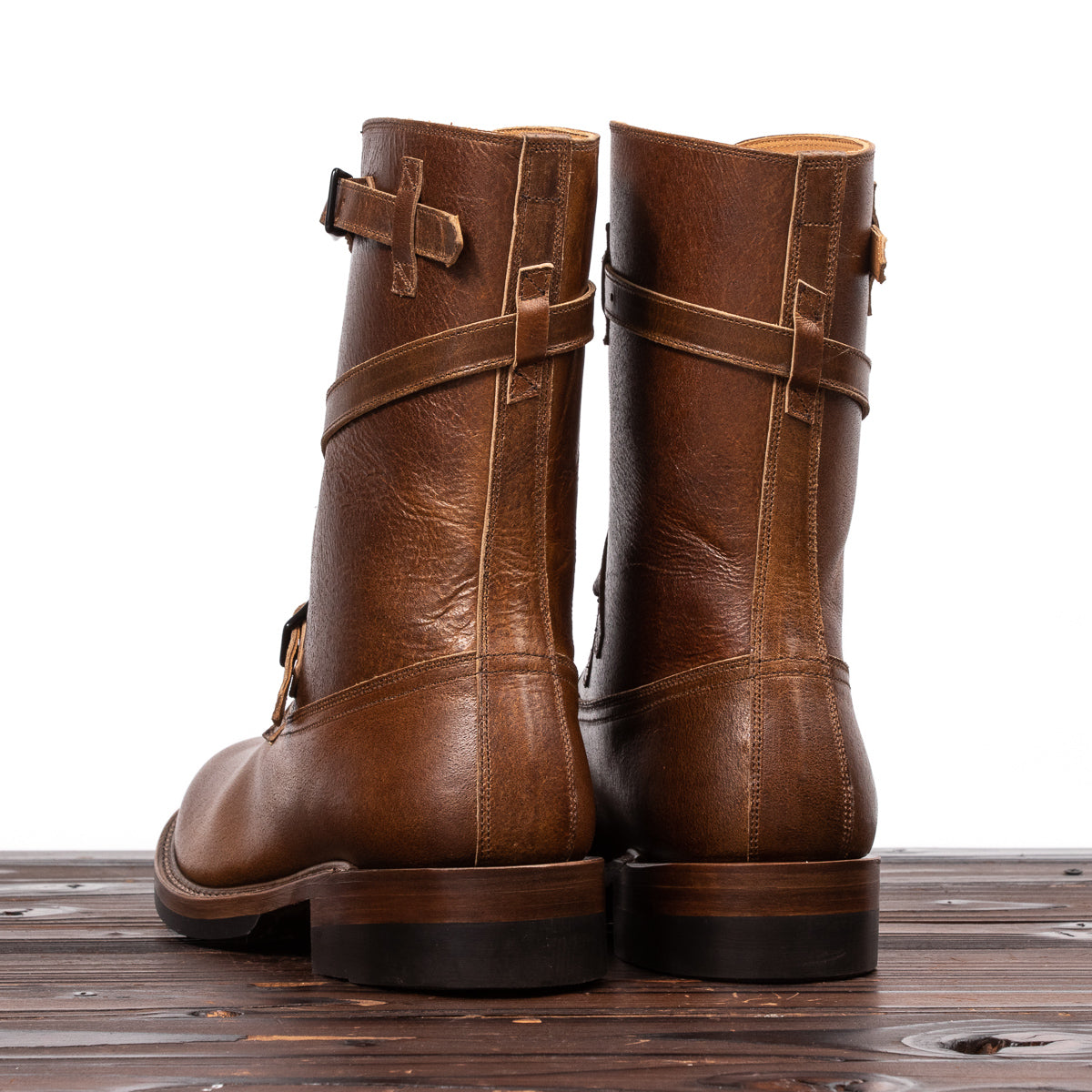 Tanker Boots - Havana Burnished Roughout – Standard & Strange