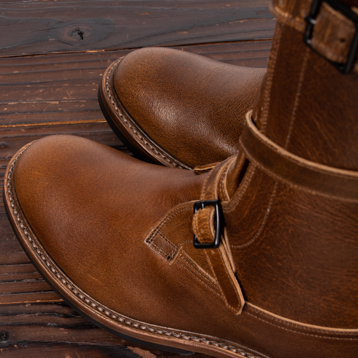 Tanker Boots - Havana Burnished Roughout – Standard & Strange