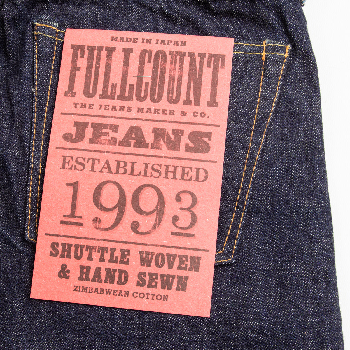 Fullcount 1108W - Mid Rise Slim Straight - One Wash Denim – Standard & Strange